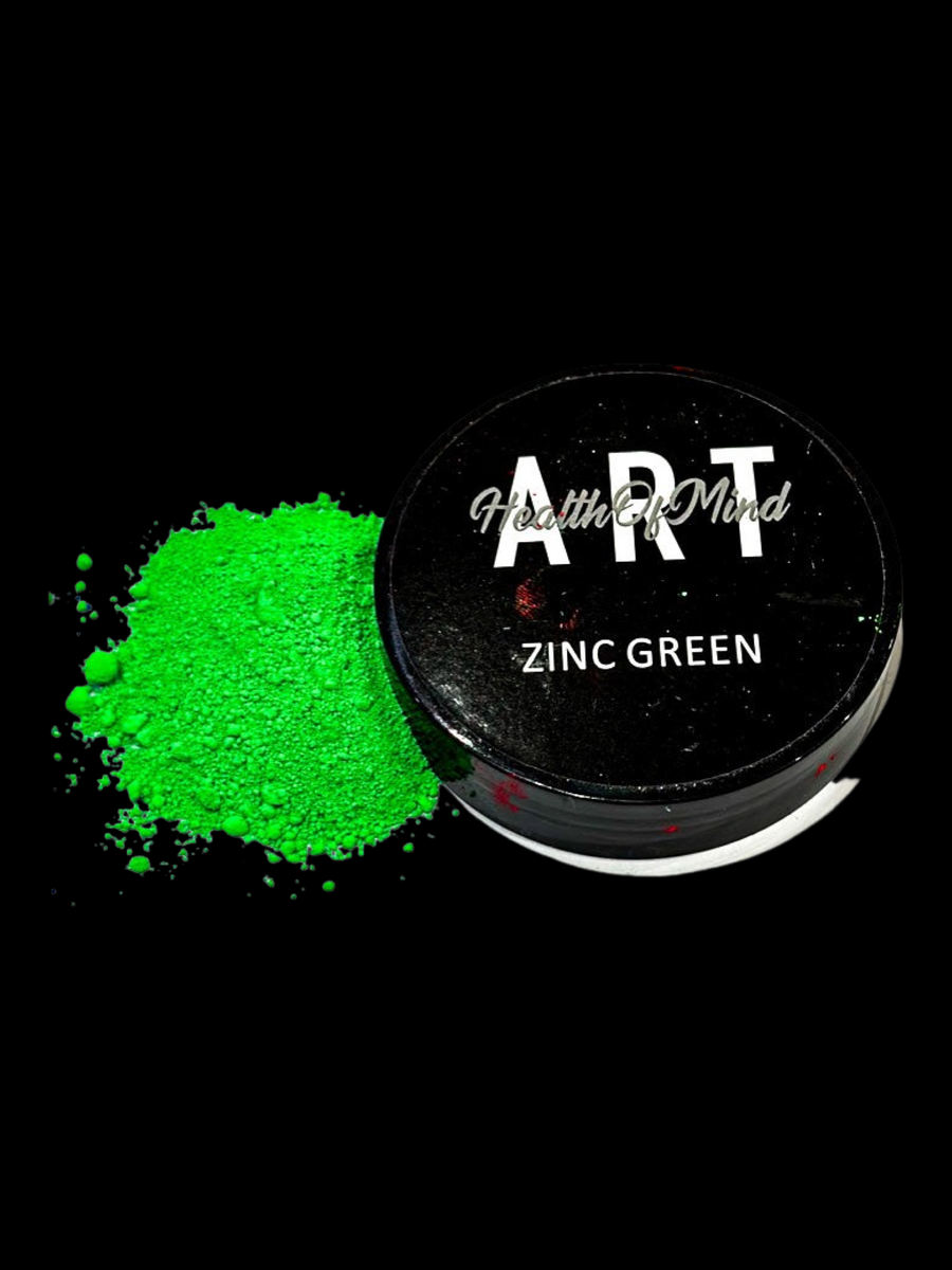 Zinc green neon powder | Health of Mind Art