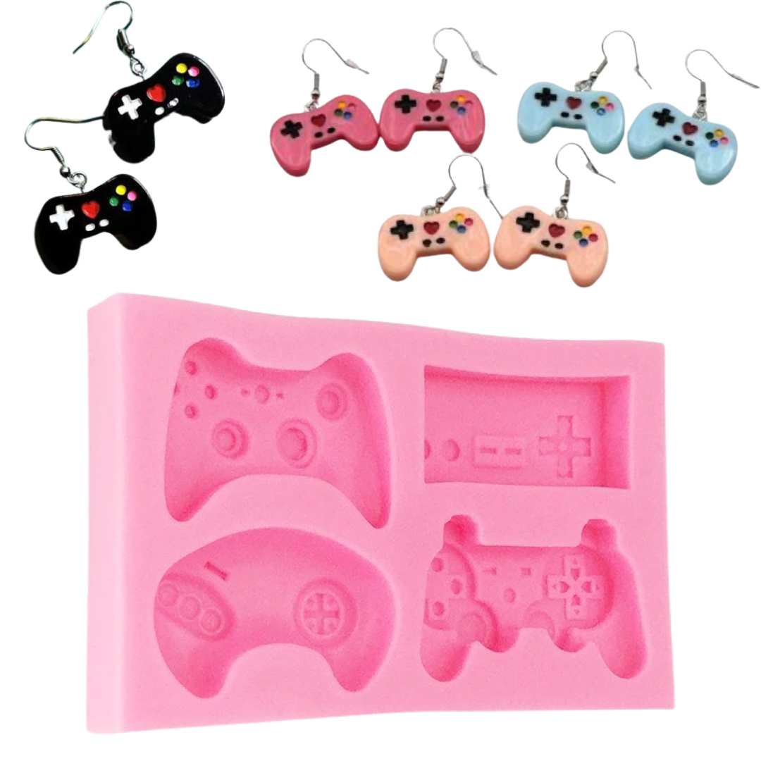 Console controller mini earring mould | Health of Mind Art